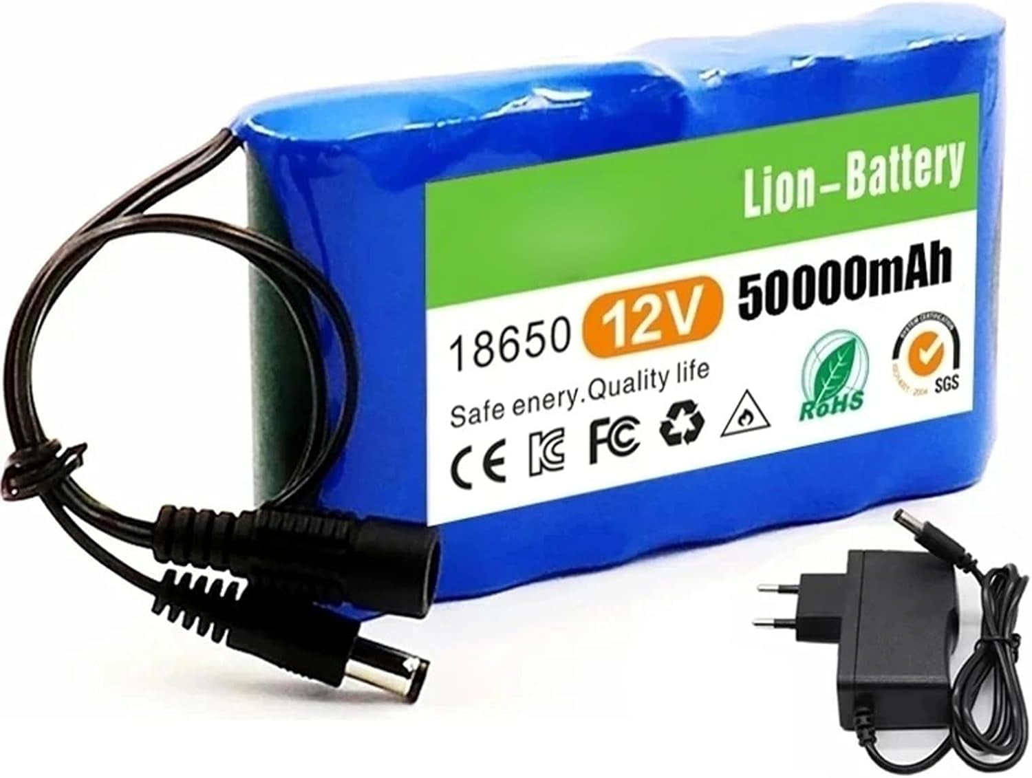 3S2P 12V 50000mah Lithium Battery Pack Replacement Li-ion Battery 12 ...