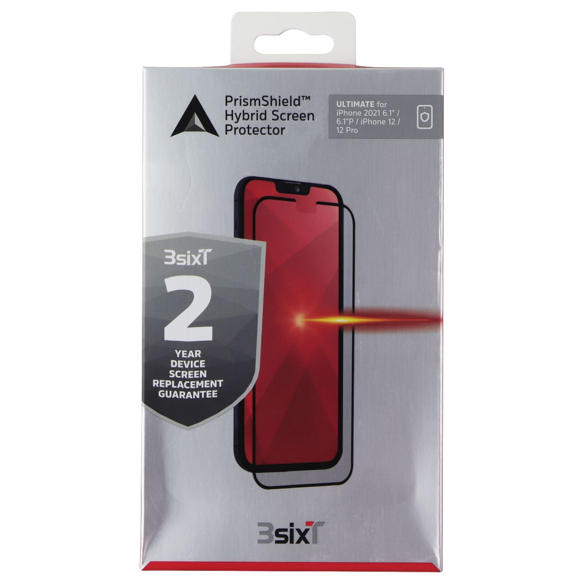 3SIXT PrismShield Hybrid Screen Protector for iPhone 13/13 Pro/12 Pro ...