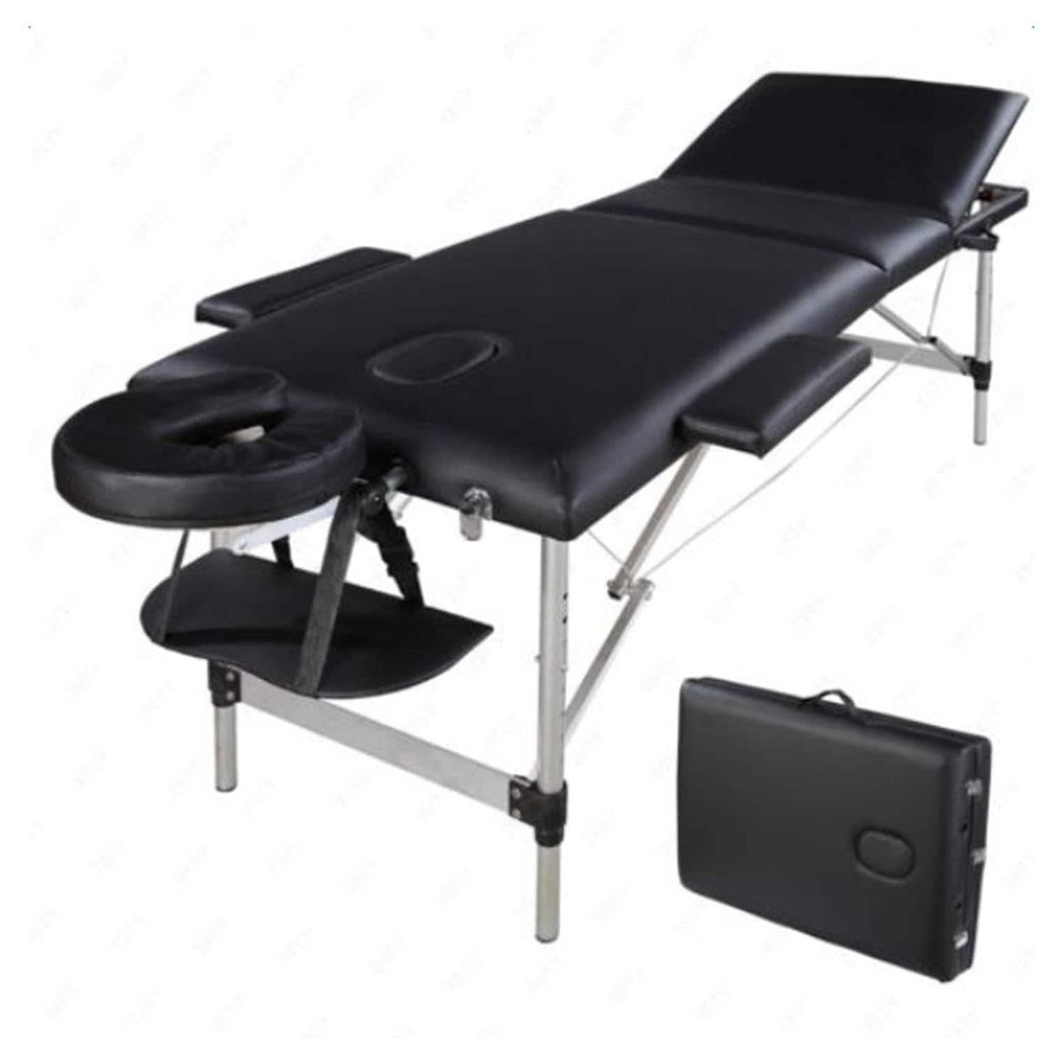 3Section Spa Bed Portable Foldable Aluminum Tube Beauty Massage Table ...