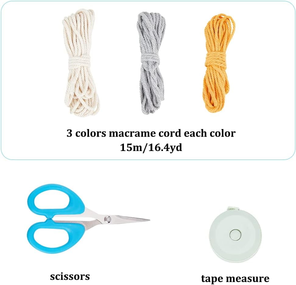 3Set DIY Conch Macrame Kit Macrame Conch Wall Hanging Ornament Boho ...