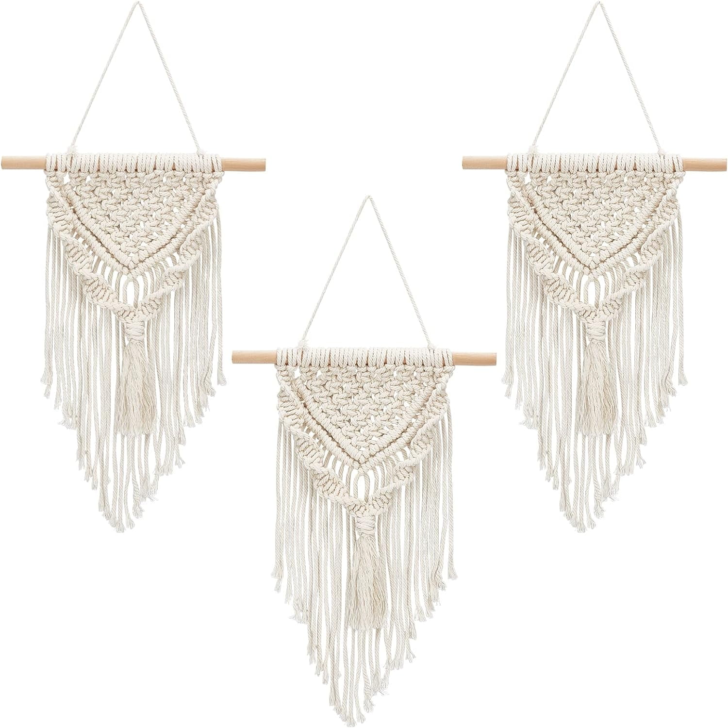 3Set DIY Macrame Kit for Adults Macrame Wall Hanging Boho Home Decor ...