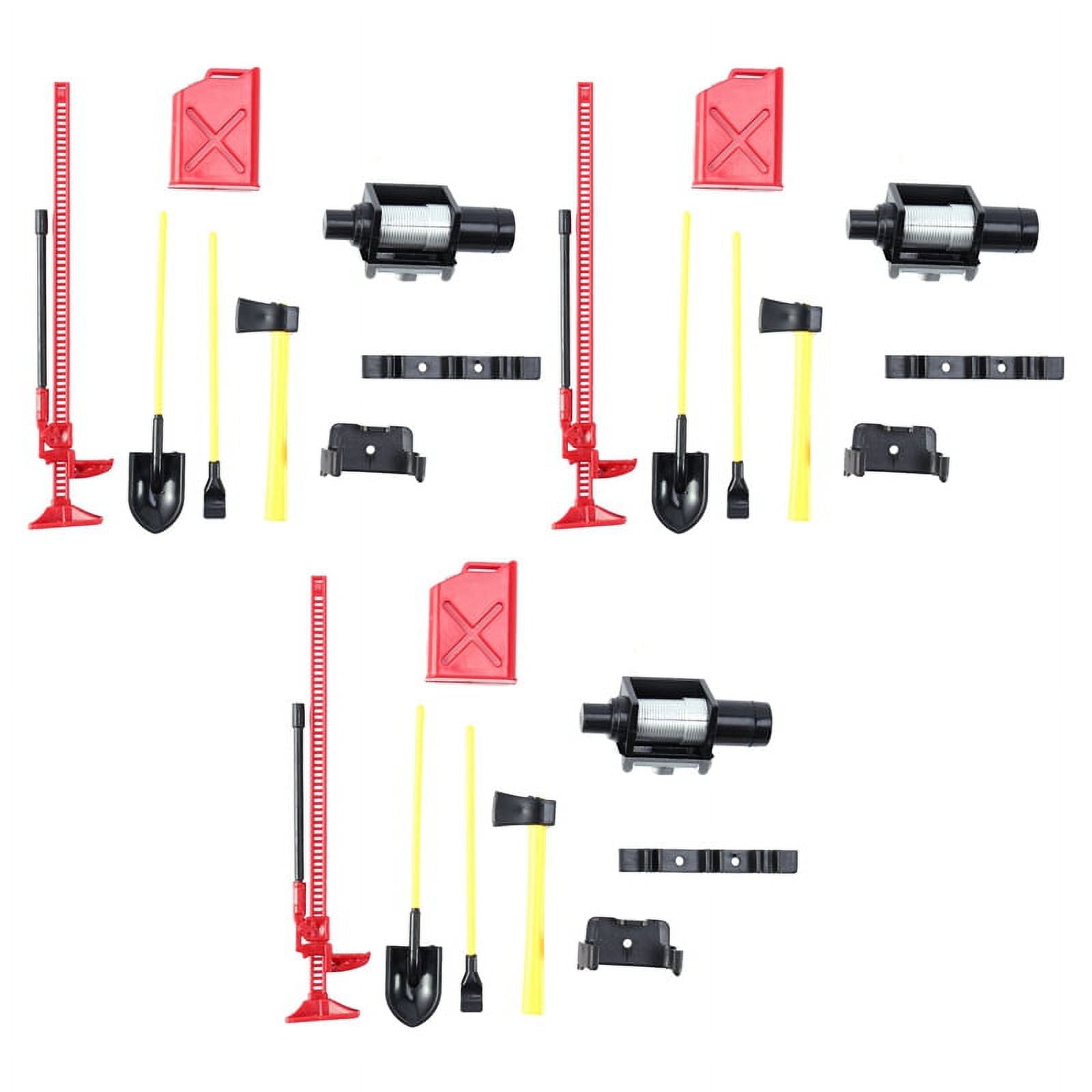 3Set Luggage Rack Winch Shovel Fuel Tank Ax Decoration for RC Model ...