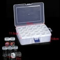 3Set Plastic Craft Organizer Case Sets 24 Column Grids Bead Containers ...