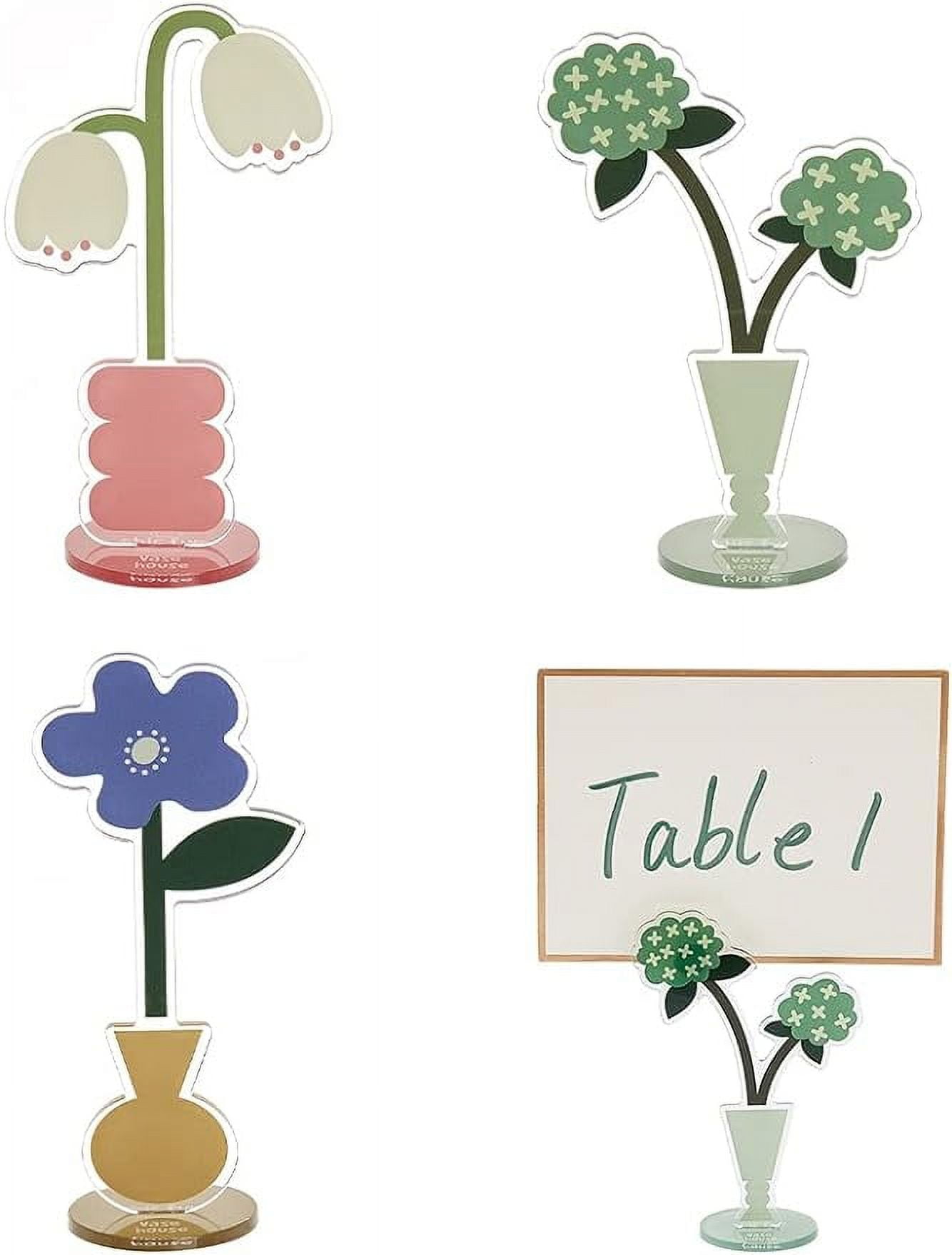 3Sets 3Style Desk Memo Holder Stand Set Flower Table Photo Display Memo ...