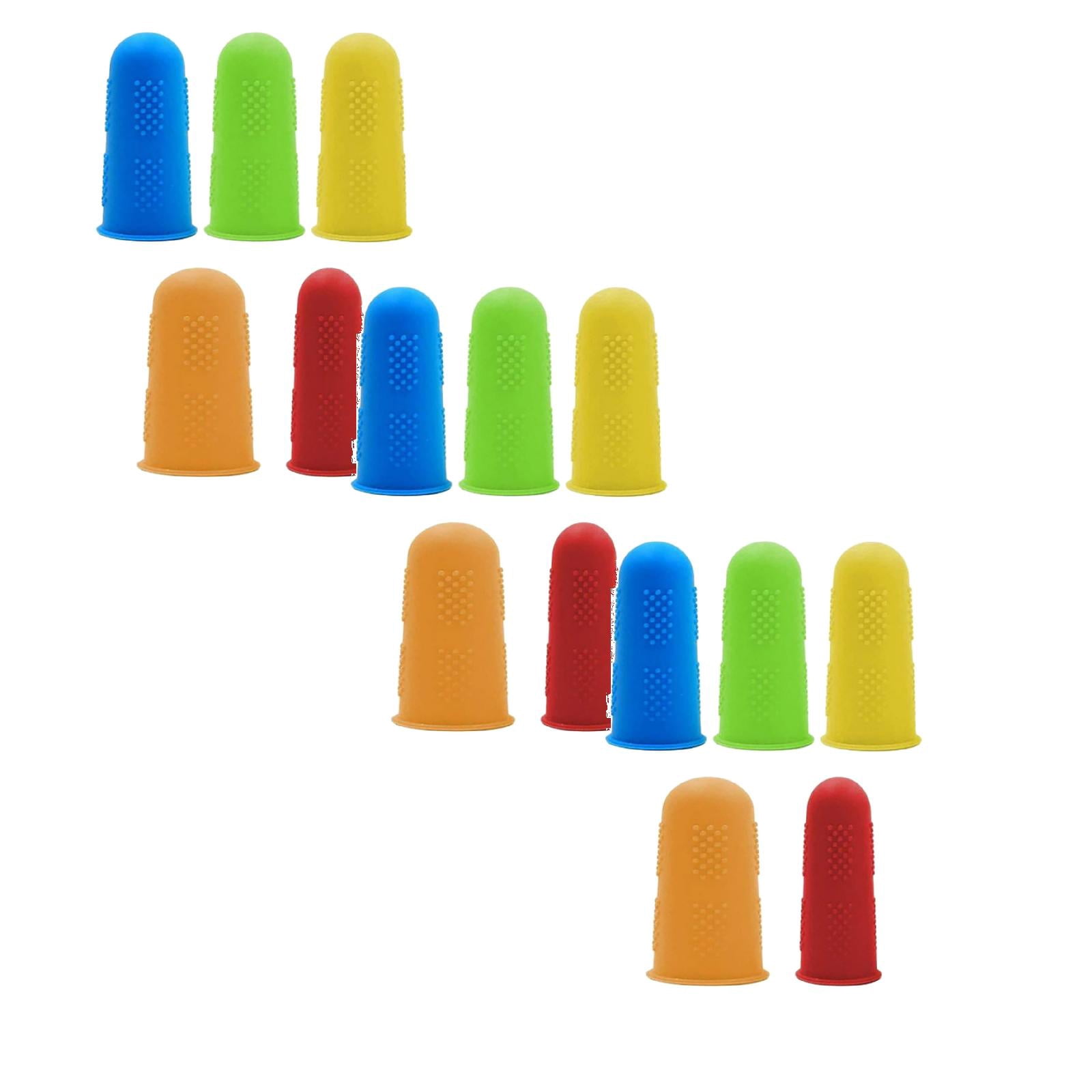 3Sets Kaireo 5-Piece Silicone Finger Cots in 3 Sizes,Heat-Resistant ...