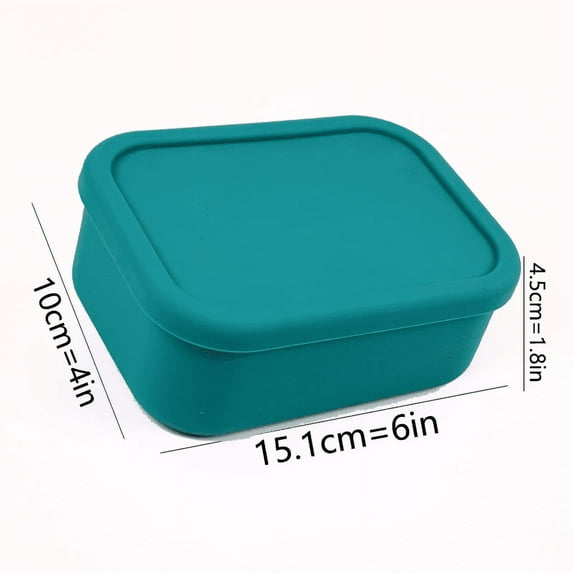 3Size Silicone Food Storage Containers Hard-Shell Silicone Bento Lunch ...