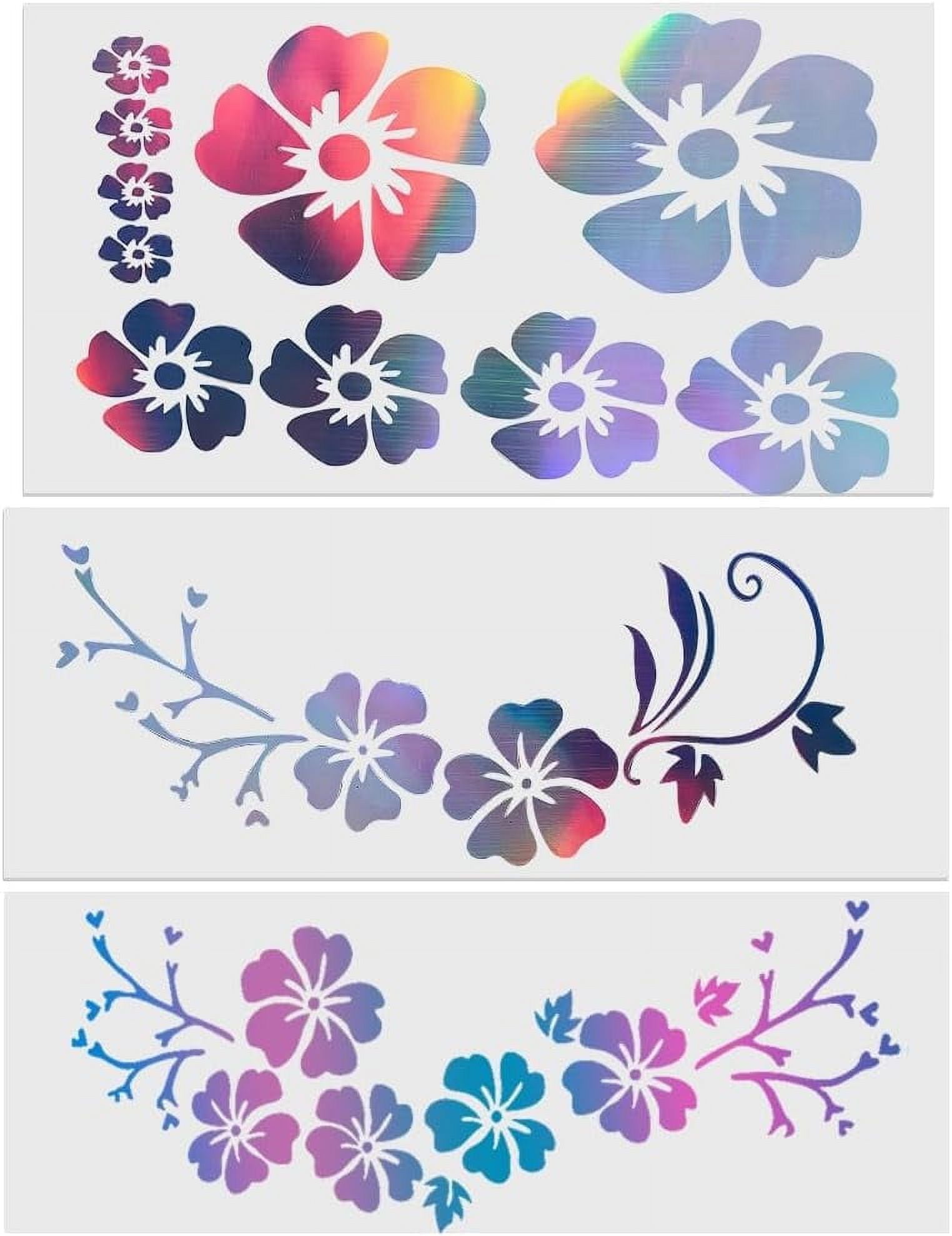 3Styles Hibiscus Flower Car Sticker Hawaiian Stickers and Decals ...