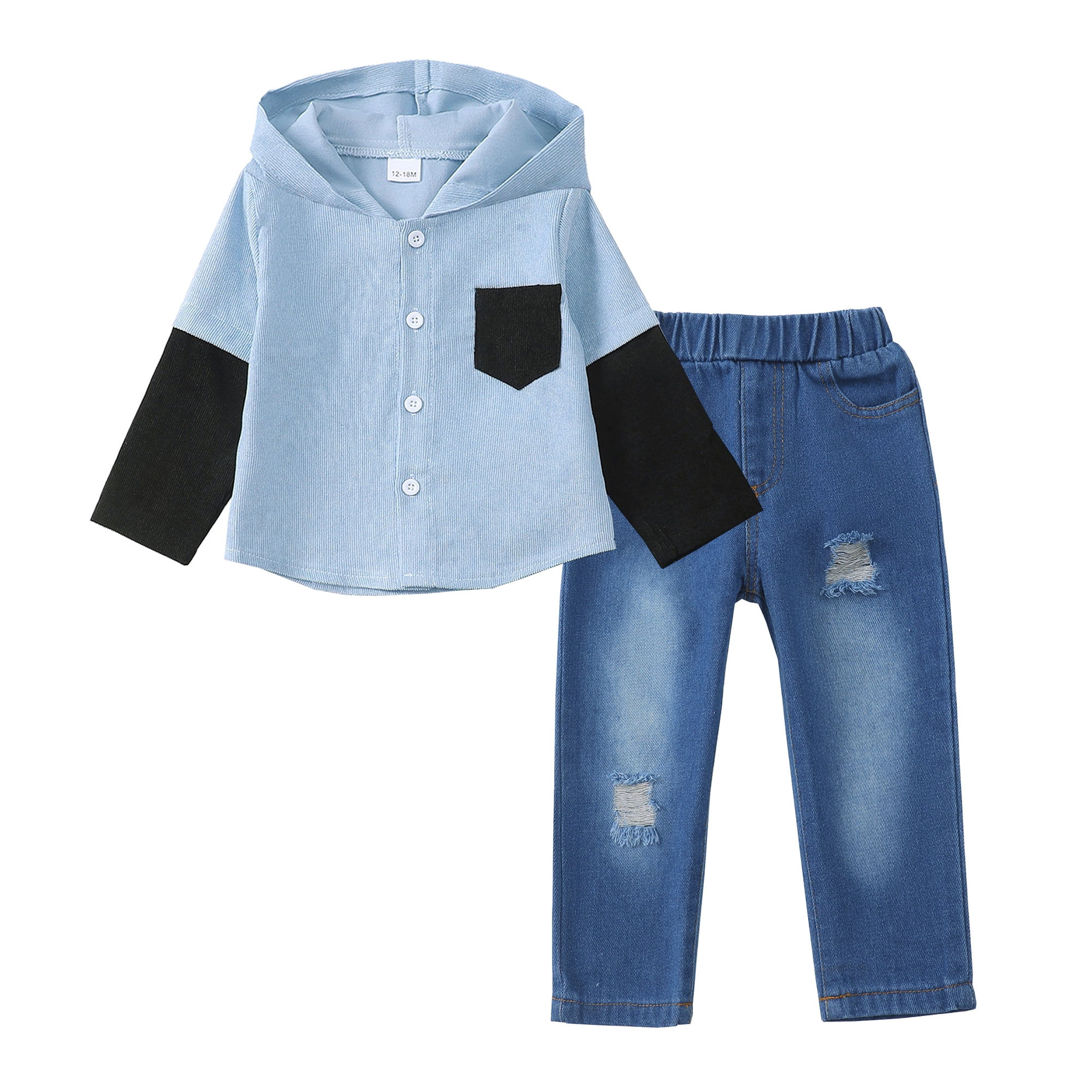 3T Baby Boys Clothes 4T Boys 2PCS Fall Winter Outfits Set Toddler Boys ...