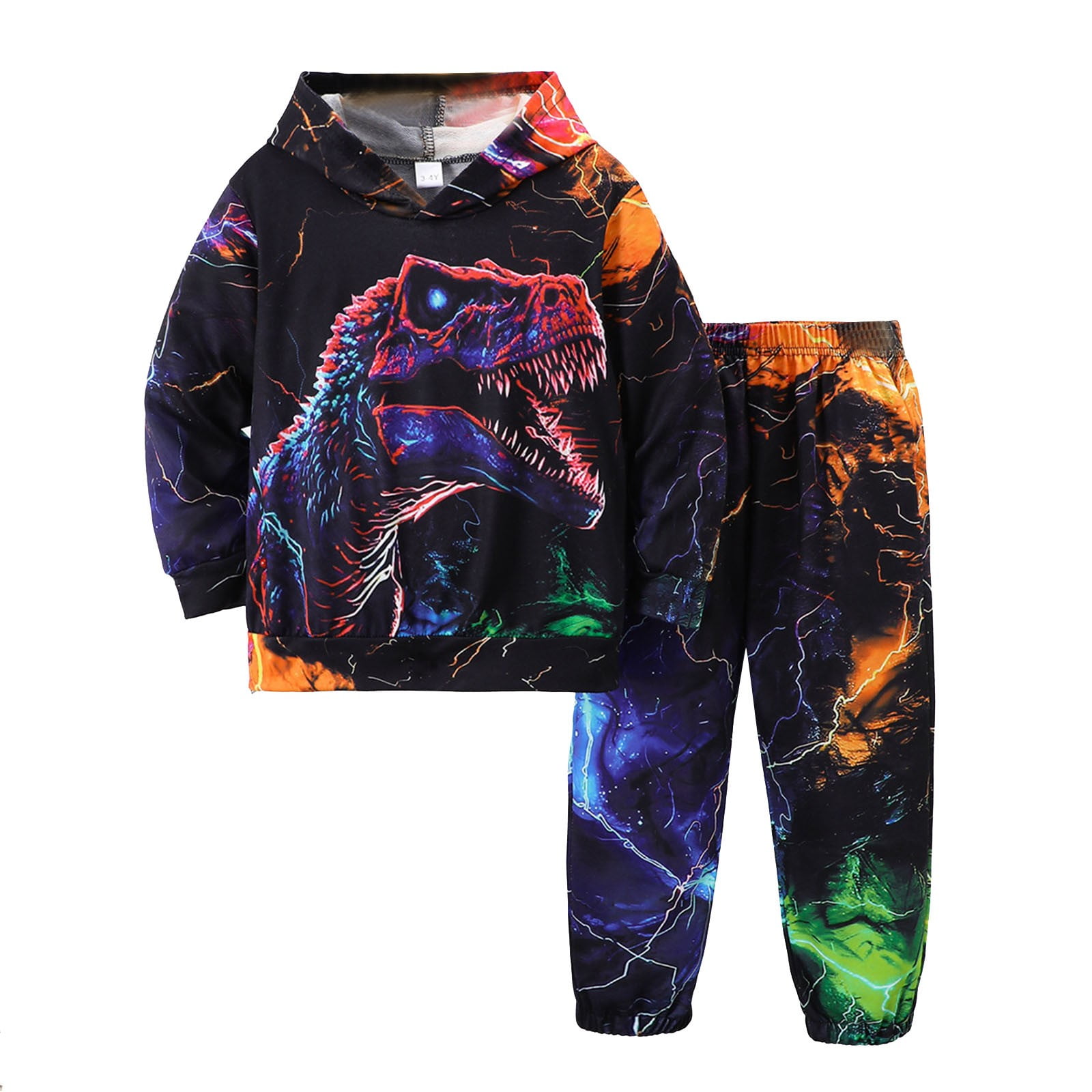 3T Boy Clothes Boys Clothing Size 8 Toddler Boy Clothes Fall Winter Outfits 3D Print Dinosaur ...