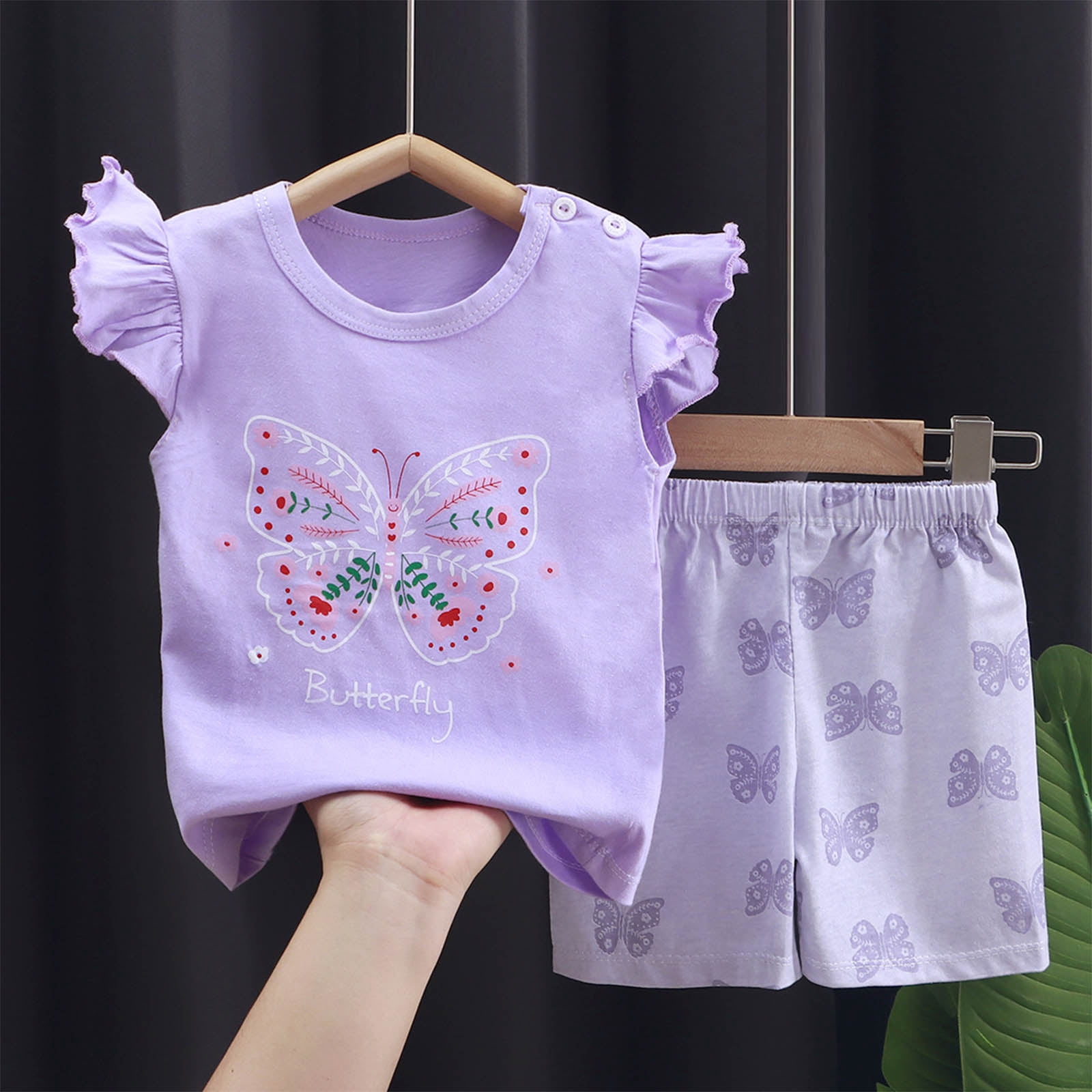 3T Girl Clothes Sets TodBaby Girl Clothes 2 Piece Set Ruffle Fly Sleeve ...