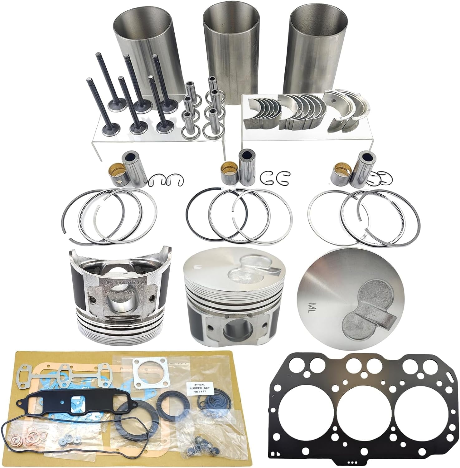 3TNE74 Engine Overhaul Rebuild Kit For Yanmar 3TNE74 Engine AF17 AF18 ...