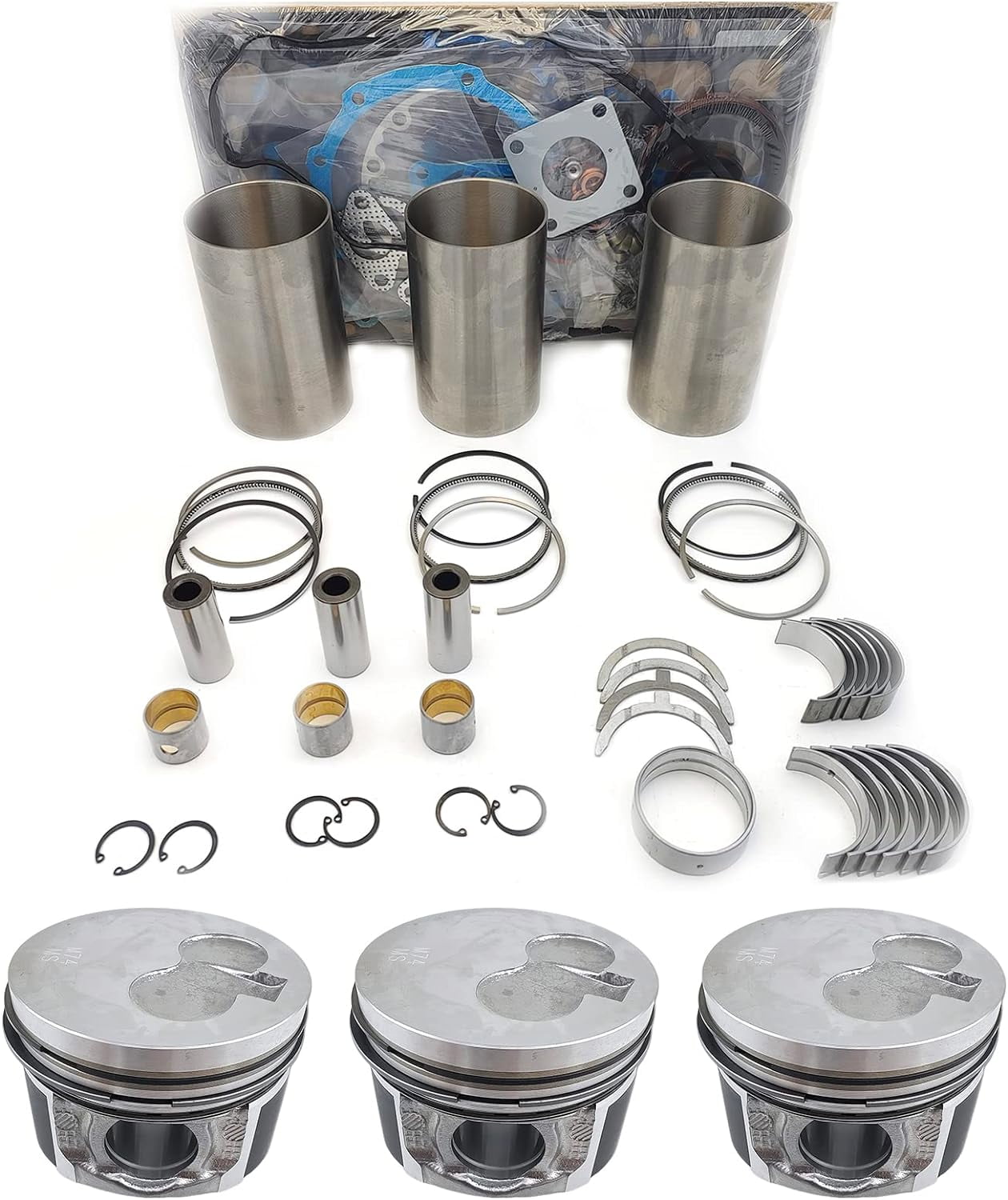 3TNM74 Engine Rebuild Kit (No valve set) for FOR Yanmar 3TNM74F-SAKV ...