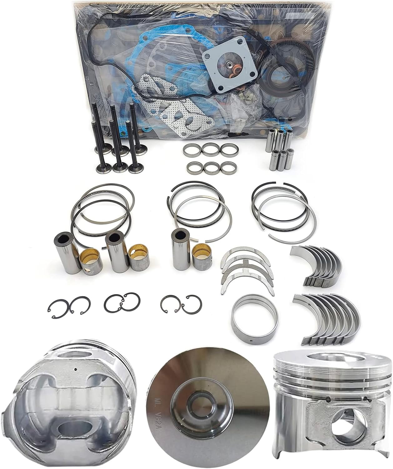 3TNV82 Engine Overhaul Rebuild Kit (No cylinder liner) for Yanmar ...