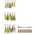 3Tier Herb Drying Rack Flower with 25PCS Brown Gift Tags and 32ft ...