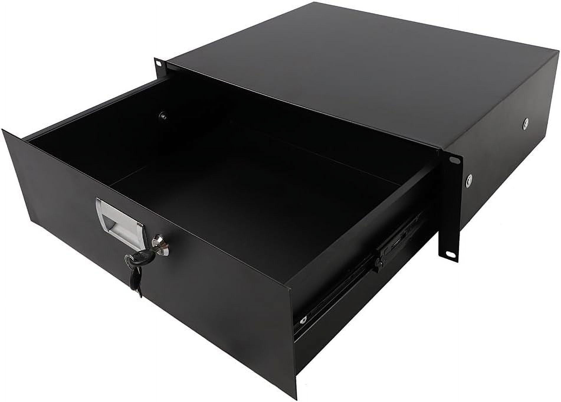 3U Rack Drawer DJ Locking Drawer with Key with Durable Material, Safety ...