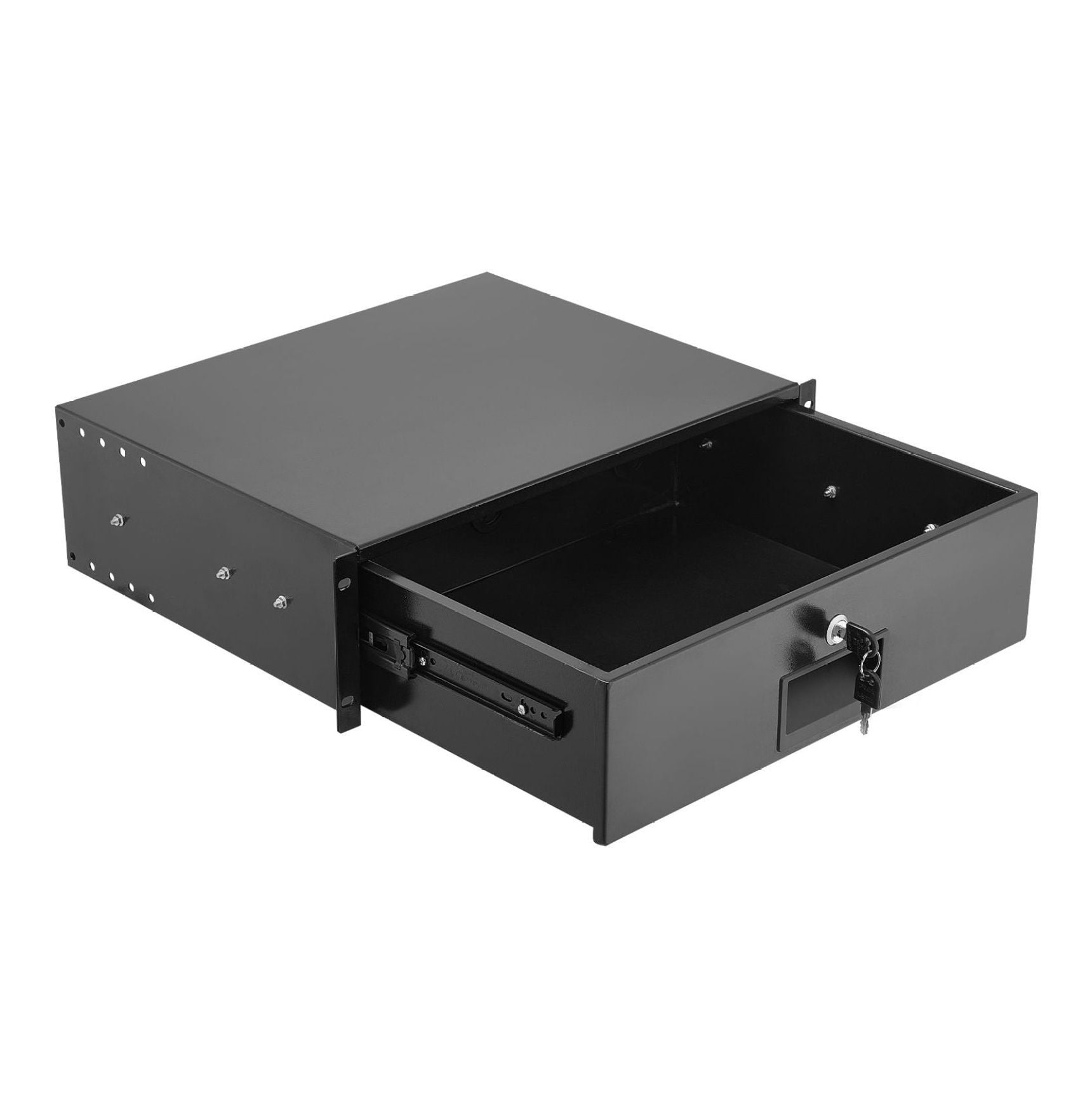 3U Rack Mount Drawer - 19 inch Server Cabinet Sliding Drawer, 50 lbs ...