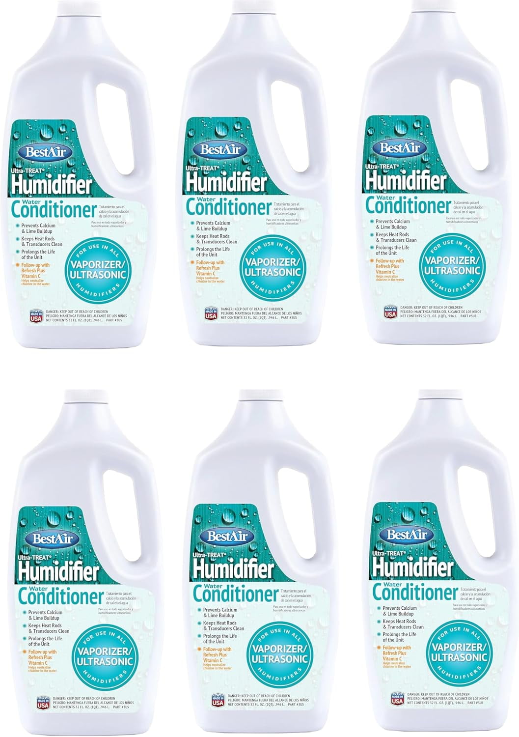 3US UltraTreat Vaporizer/Ultrasonic Humidifier Water & Scale Treatment ...