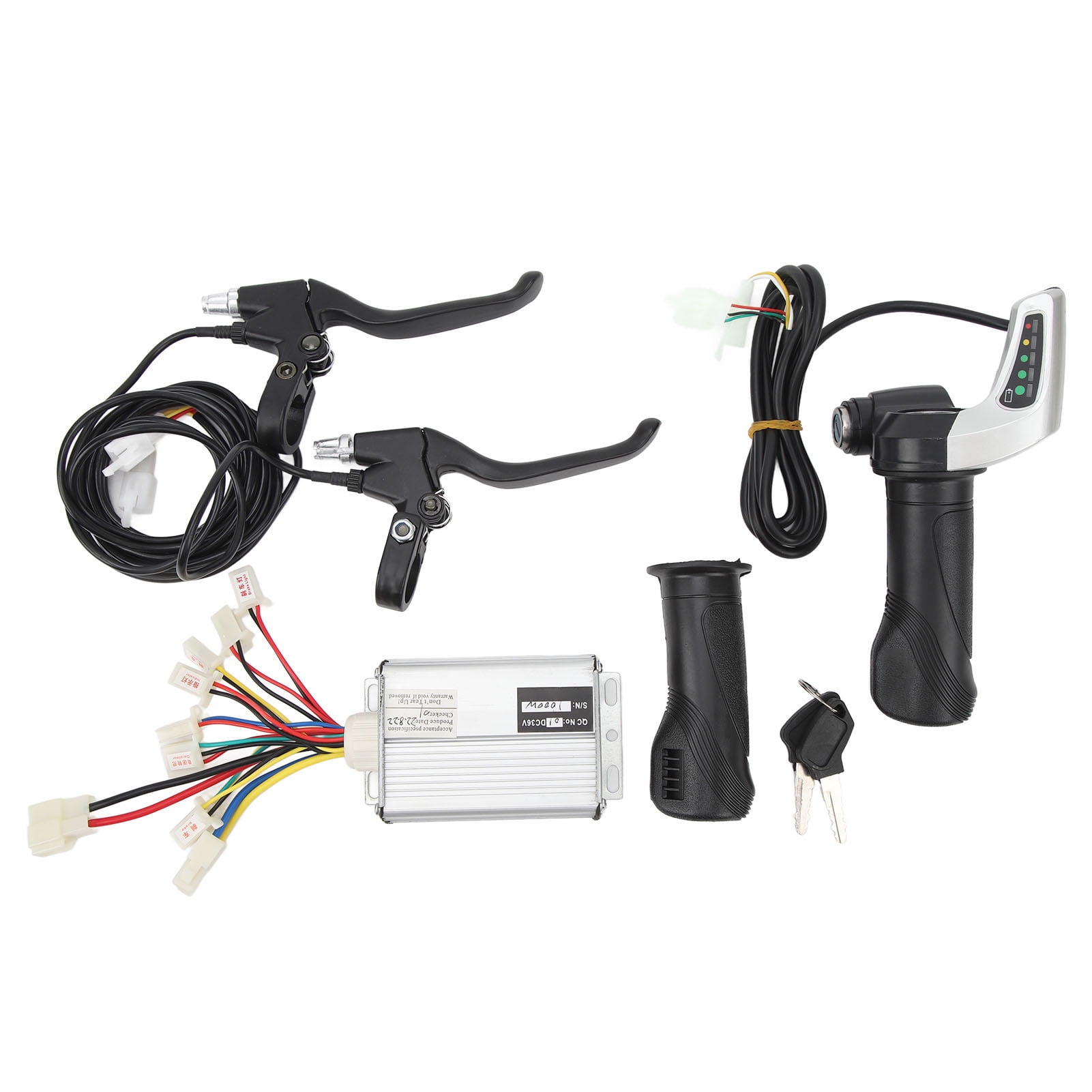 3V 1000W Electric Bike Controller Conversion Kit Throttle Grip with 36V ...