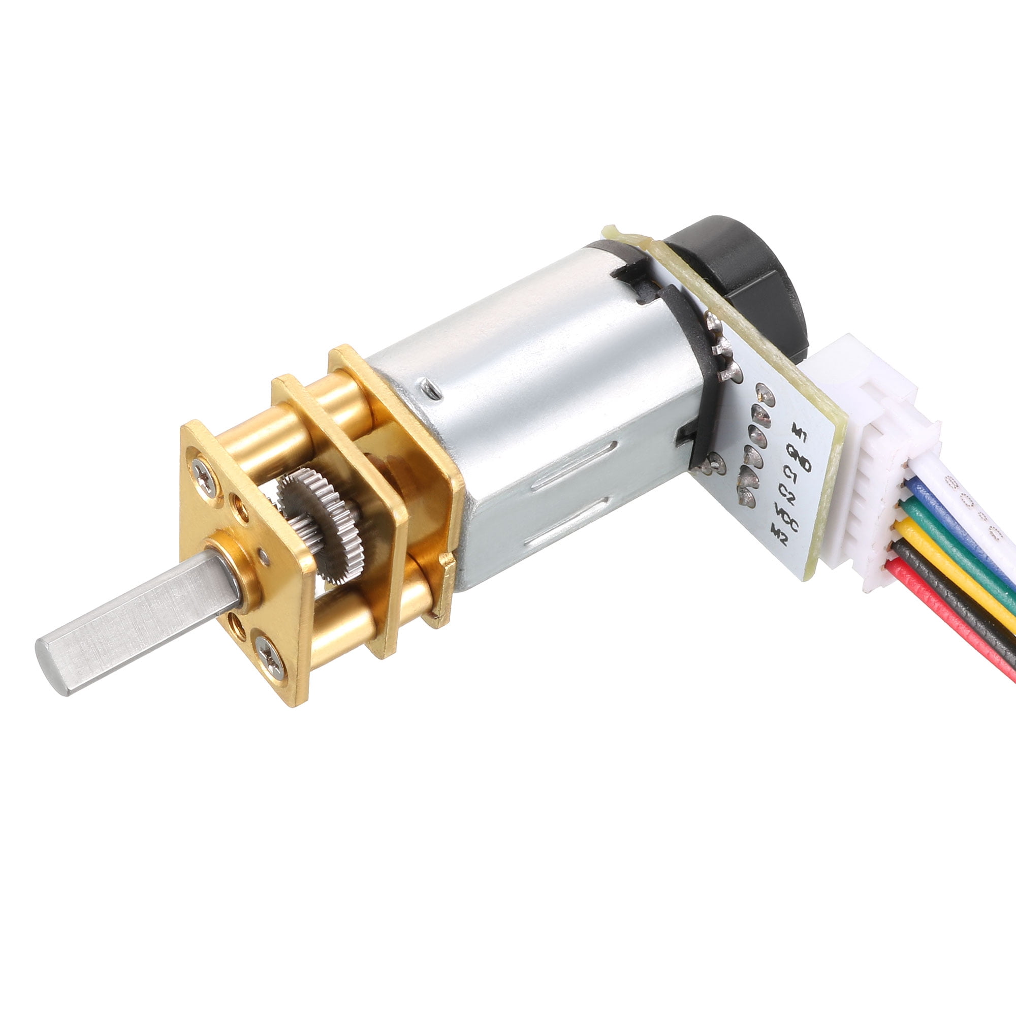 3V 16RPM DC Gear Motor w Encoder Speed Velocity Measurement for Mini ...