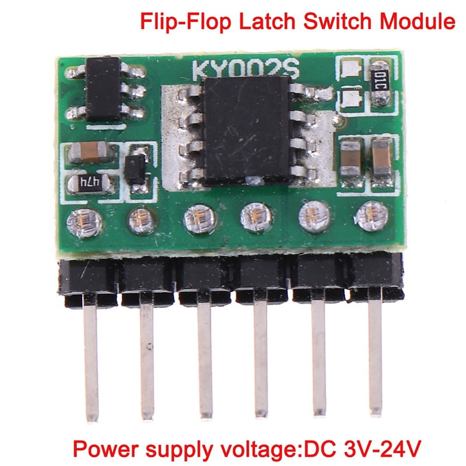 3V-24V 5A flip-flop latch switch module bistable single button 5000mA ...