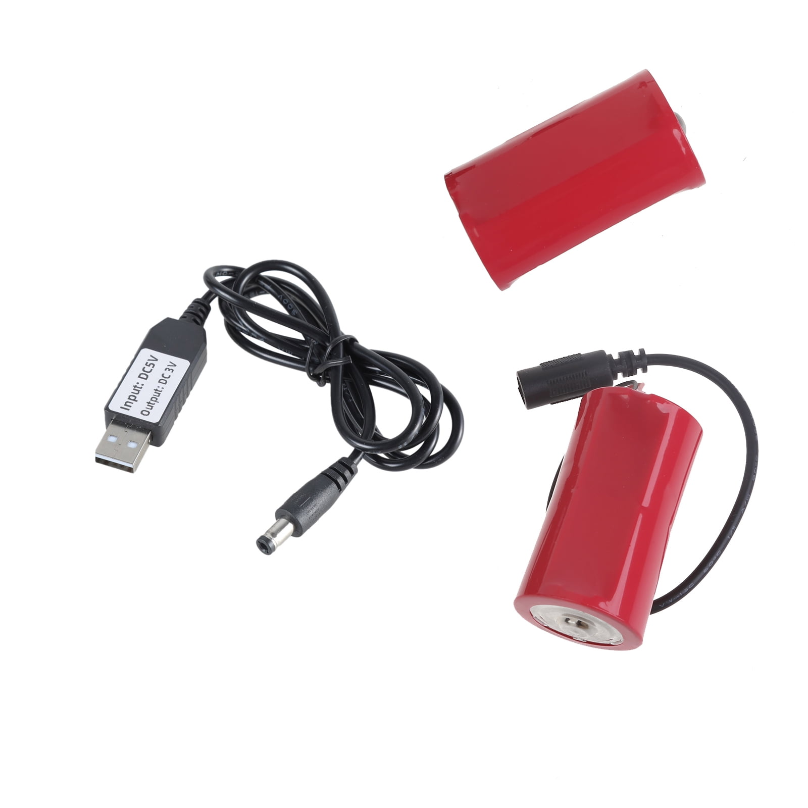 3V Alternative USB 5V2A to 2x1.5V LR20 D Eliminators Power Supply ...