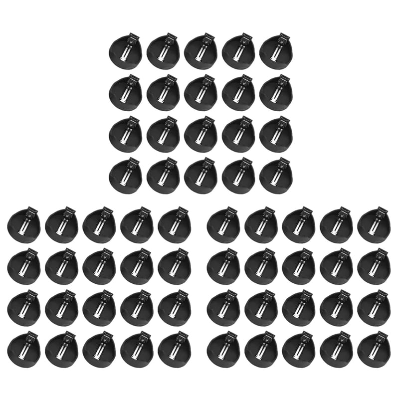 3V CR2032 CR2025 Button Cell Battery Holder Adapter Black 60 Pieces,60 ...