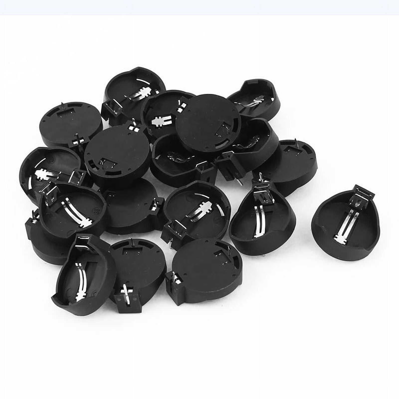 3V CR2032 CR2025 button cell battery holder adapter black 20 pieces ...