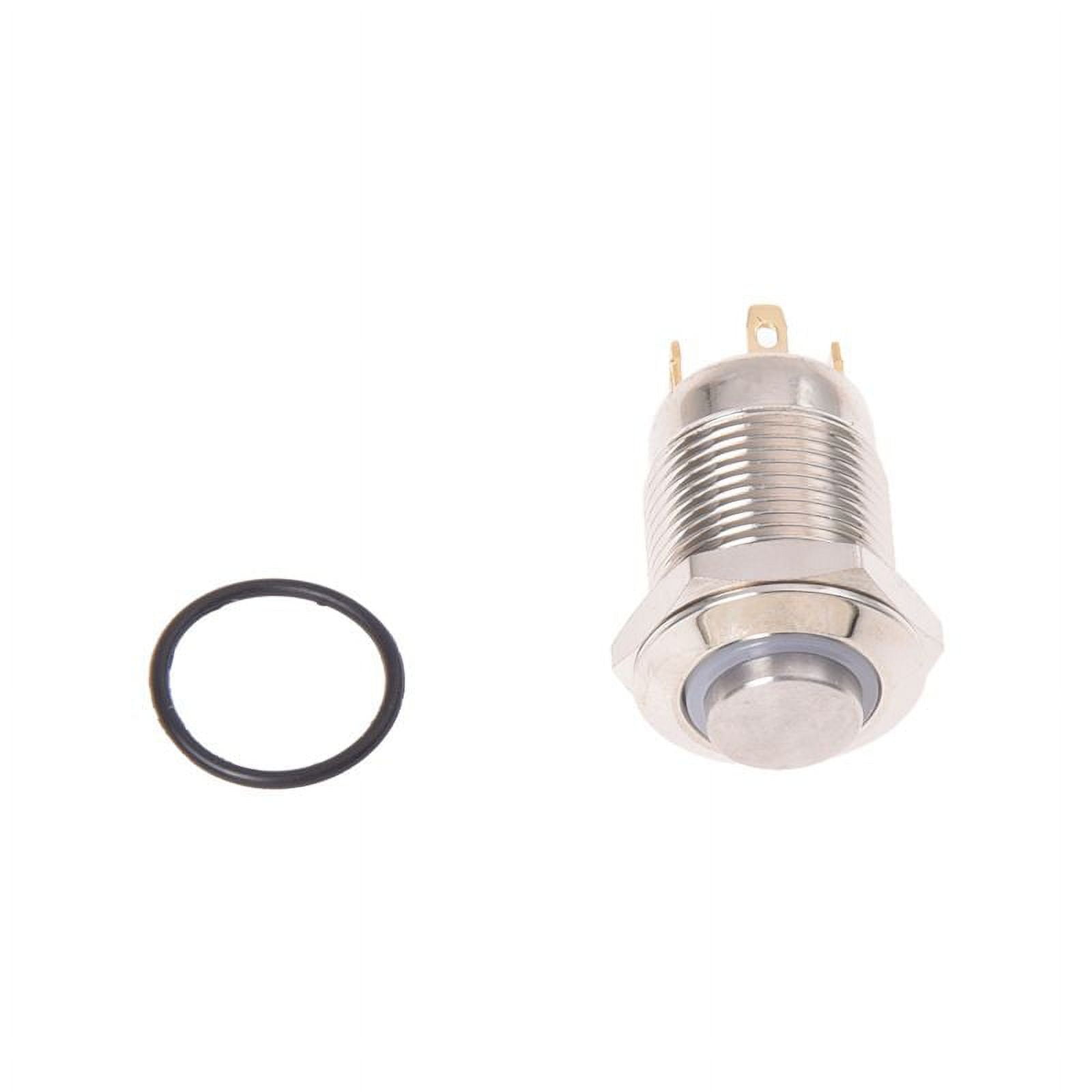 3V Push Button Switch Doorbell Button Blue LED 12 mm Silver - Walmart.com