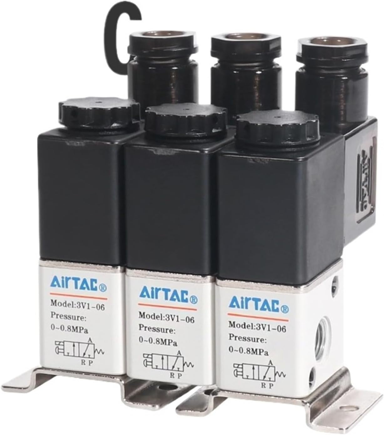 3V106B2F/3F/4F/5F/6F/7F/8F Fluid solenoid valve 3V1-06A integrated ...