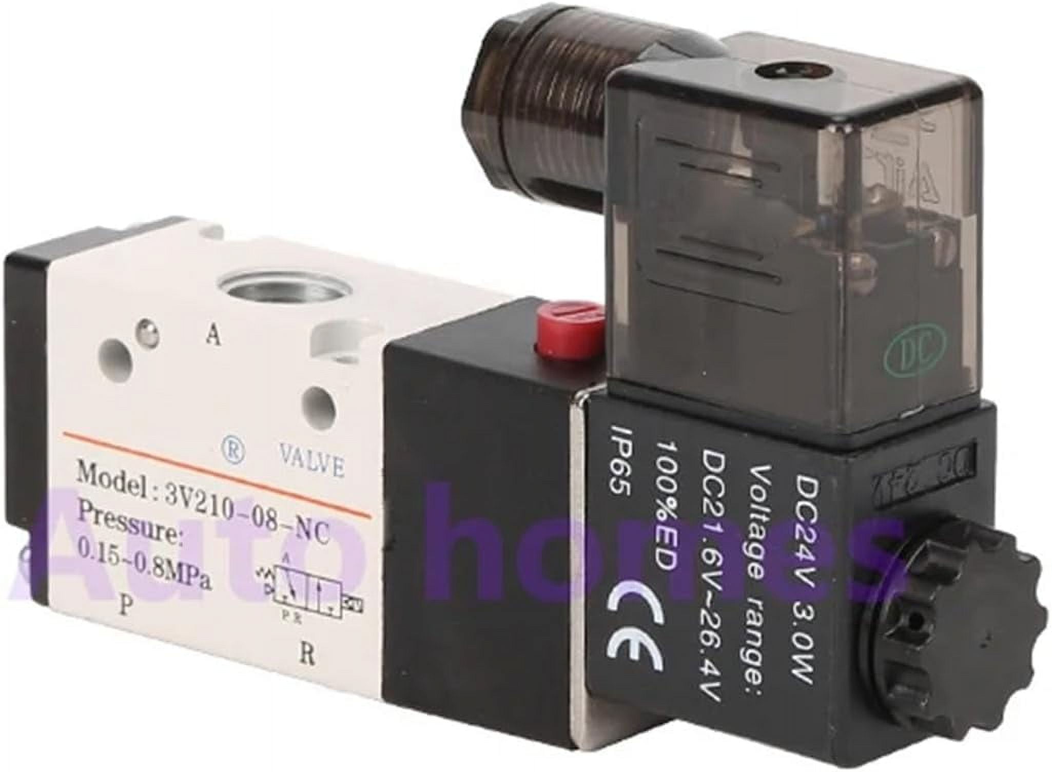 3V210-06 3V210-08 NO/NC Port 1/8" 1/4" Pneumatic Solenoid Valve 3/2 way control valve DC24V ...