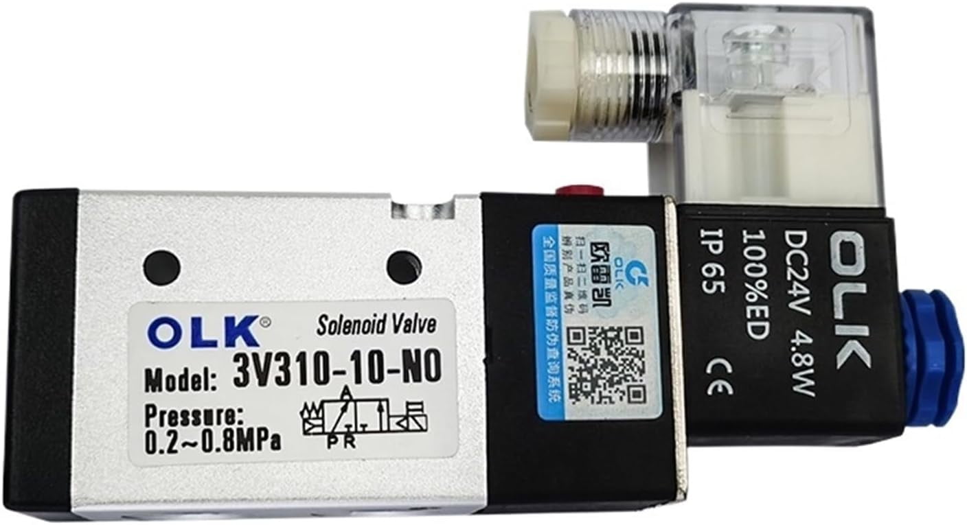 3V310-10 Pneumatic Solenoid Air Valve 3 Way 2 Position Control Air Gas ...