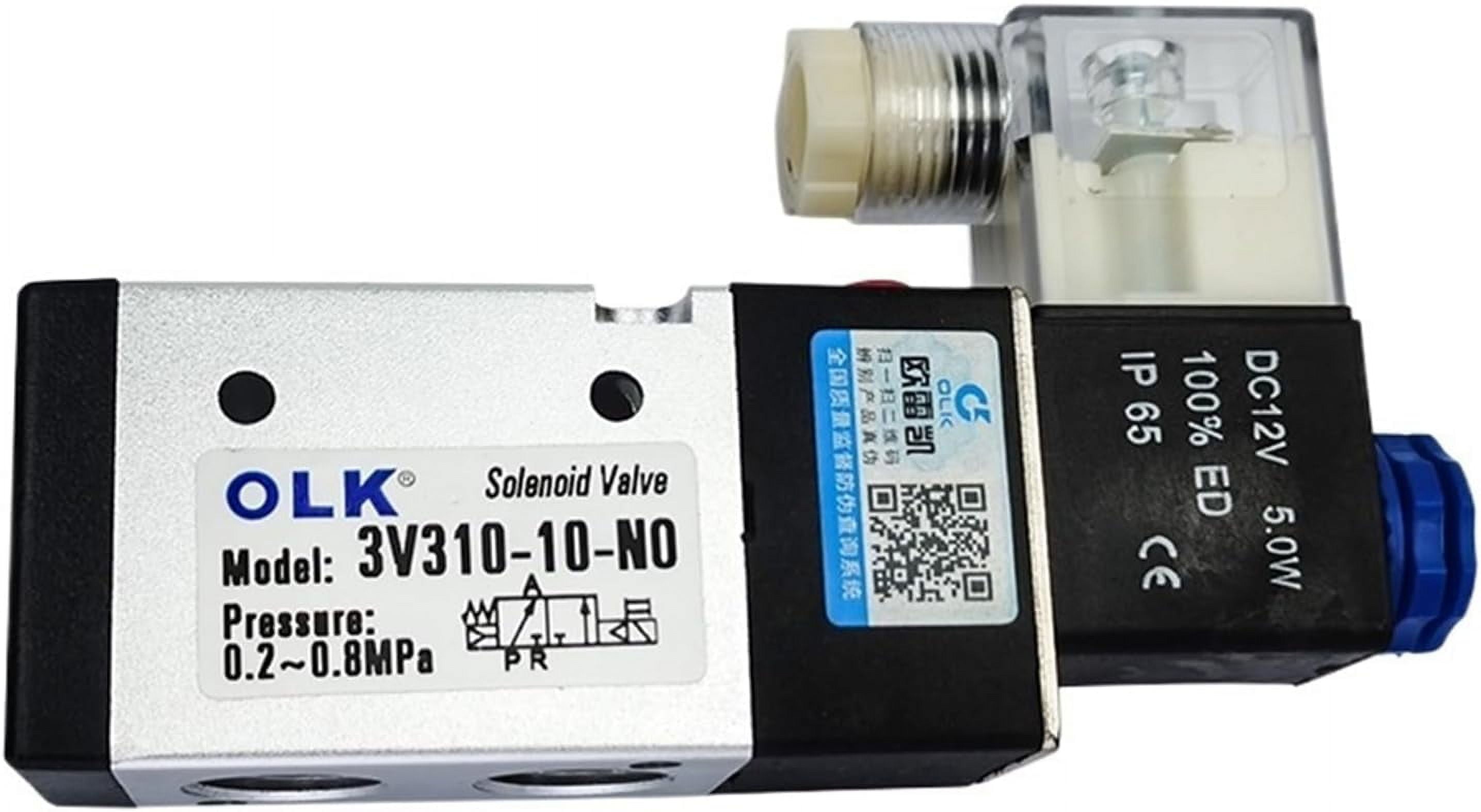 3V310-10 Pneumatic Solenoid Air Valve 3 Way 2 Position Control Air Gas ...