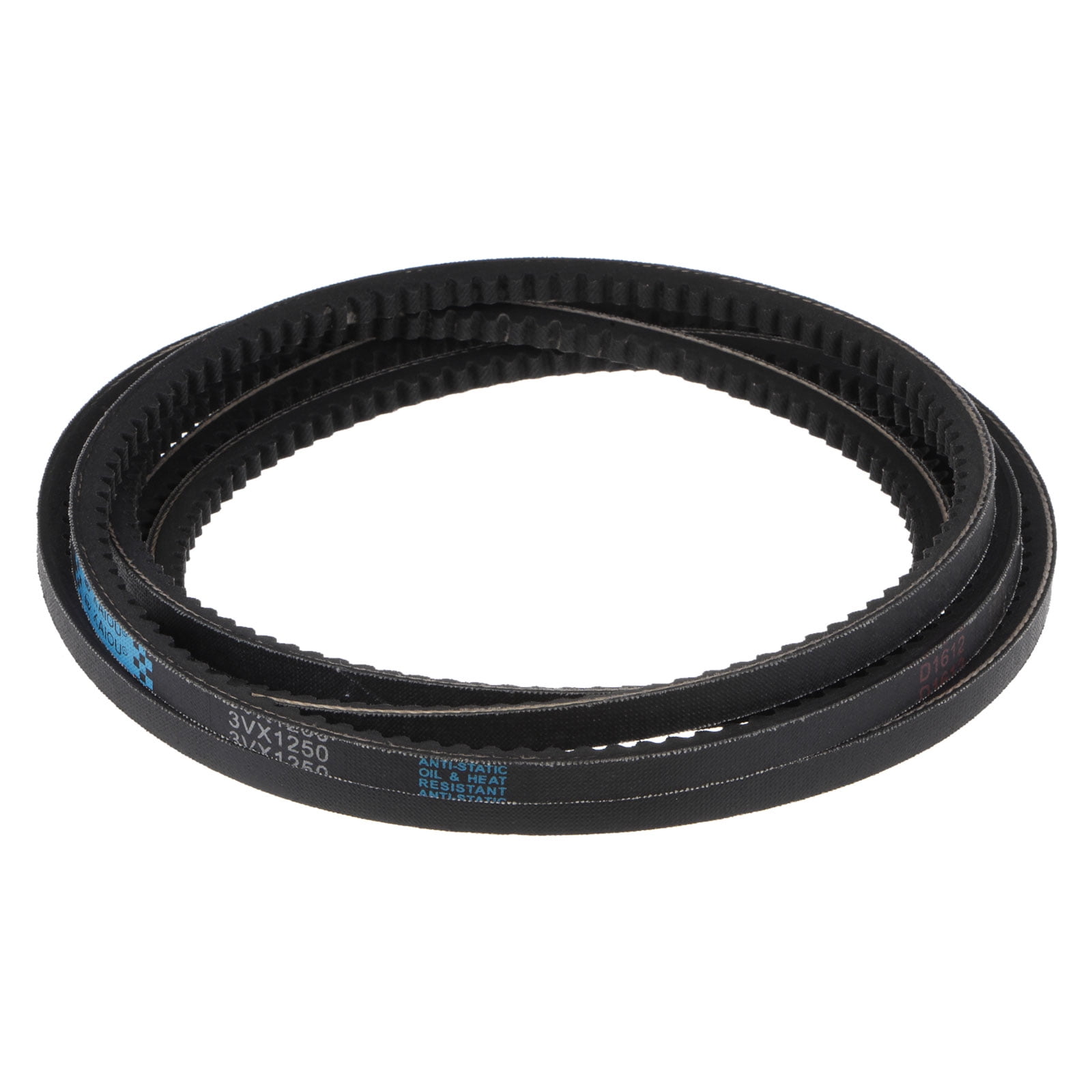 3VX1250 Rubber V-Belt, Raw Edge Cogged Industrial V Belts 125" Length x ...