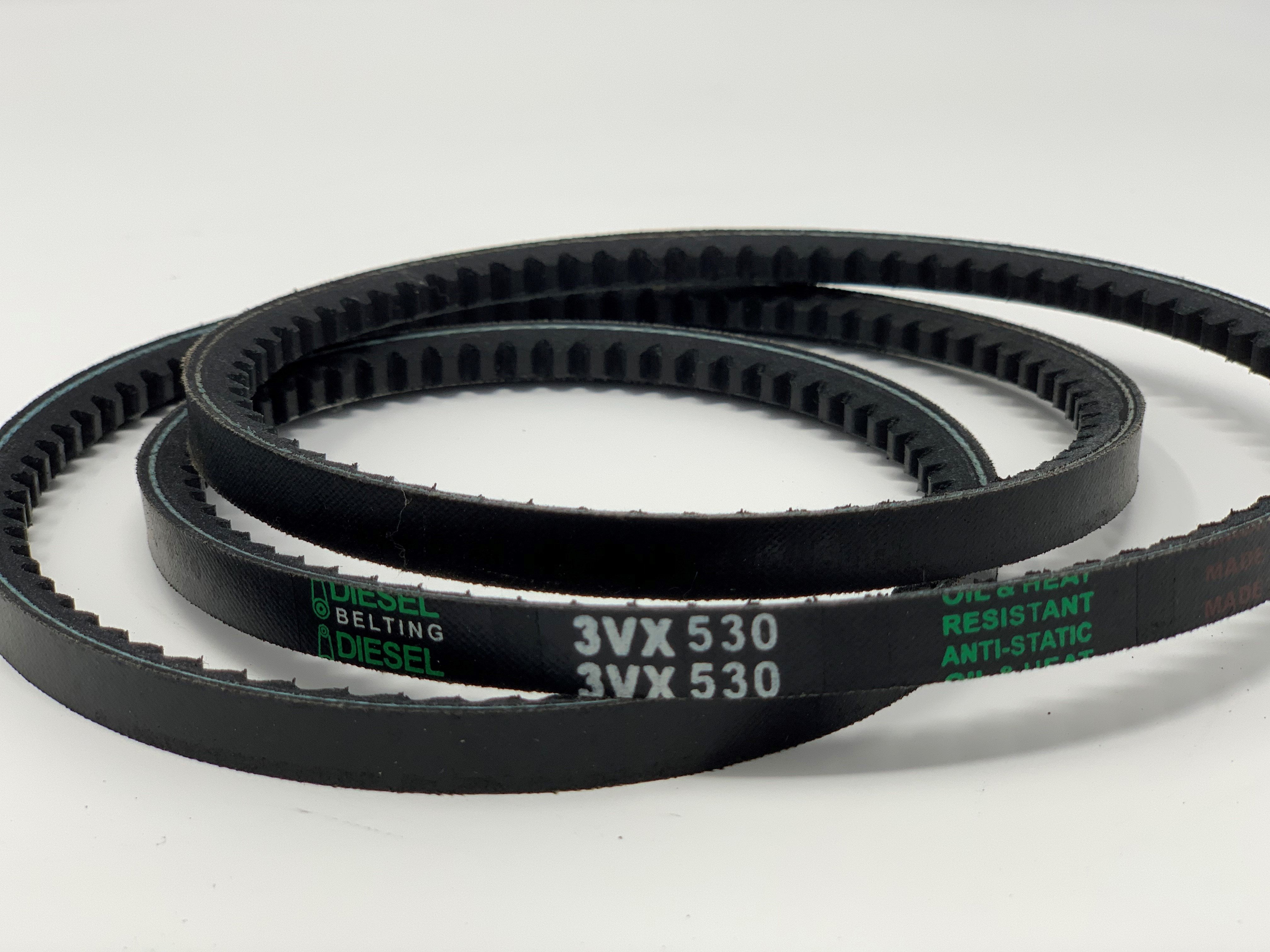 3VX530 Cogged V-Belt 3/8 x 53in Outside Circumference - Walmart.com