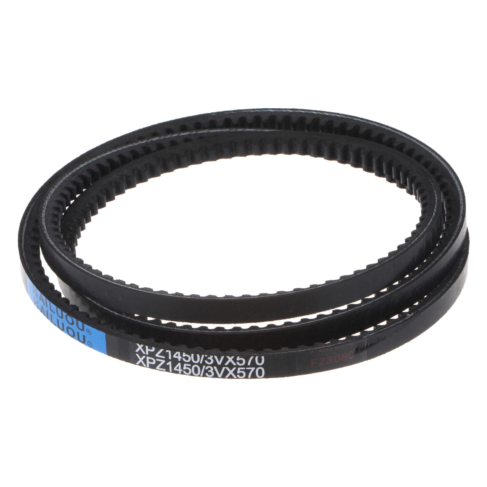 3VX570 Rubber V-Belt, Raw Edge Cogged Industrial V Belts 57" Length x 0 ...
