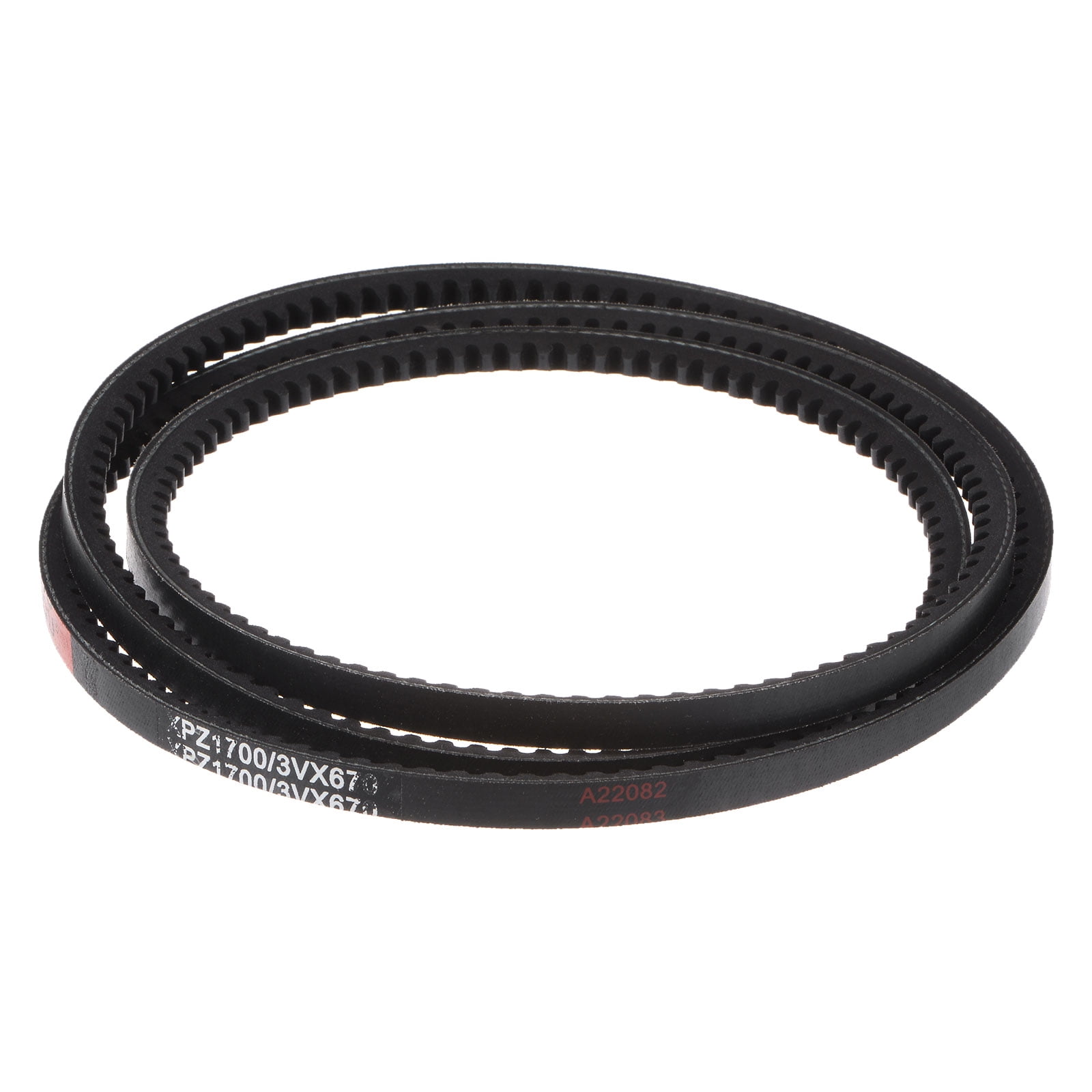 3VX670 Rubber V-Belt, Raw Edge Cogged Industrial V Belts 67" Length x 0 ...