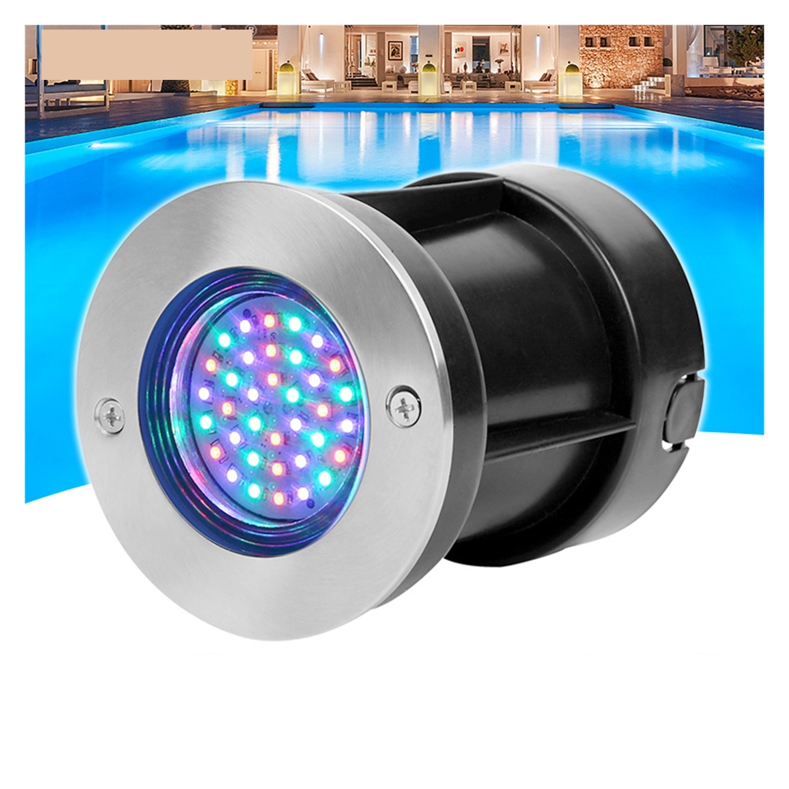 3W 12V Embedded Swimming Pool Downlight Spotlight Underwater Underground Lamp Stainless Steel ...