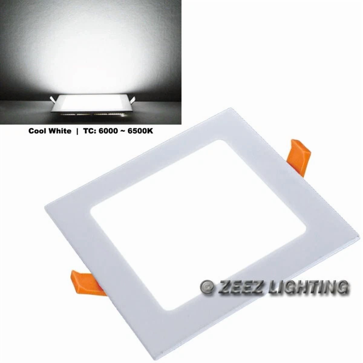 3W 2.75-Inch Square Cool White Led Recessed Ceiling Panel Light Slim ...