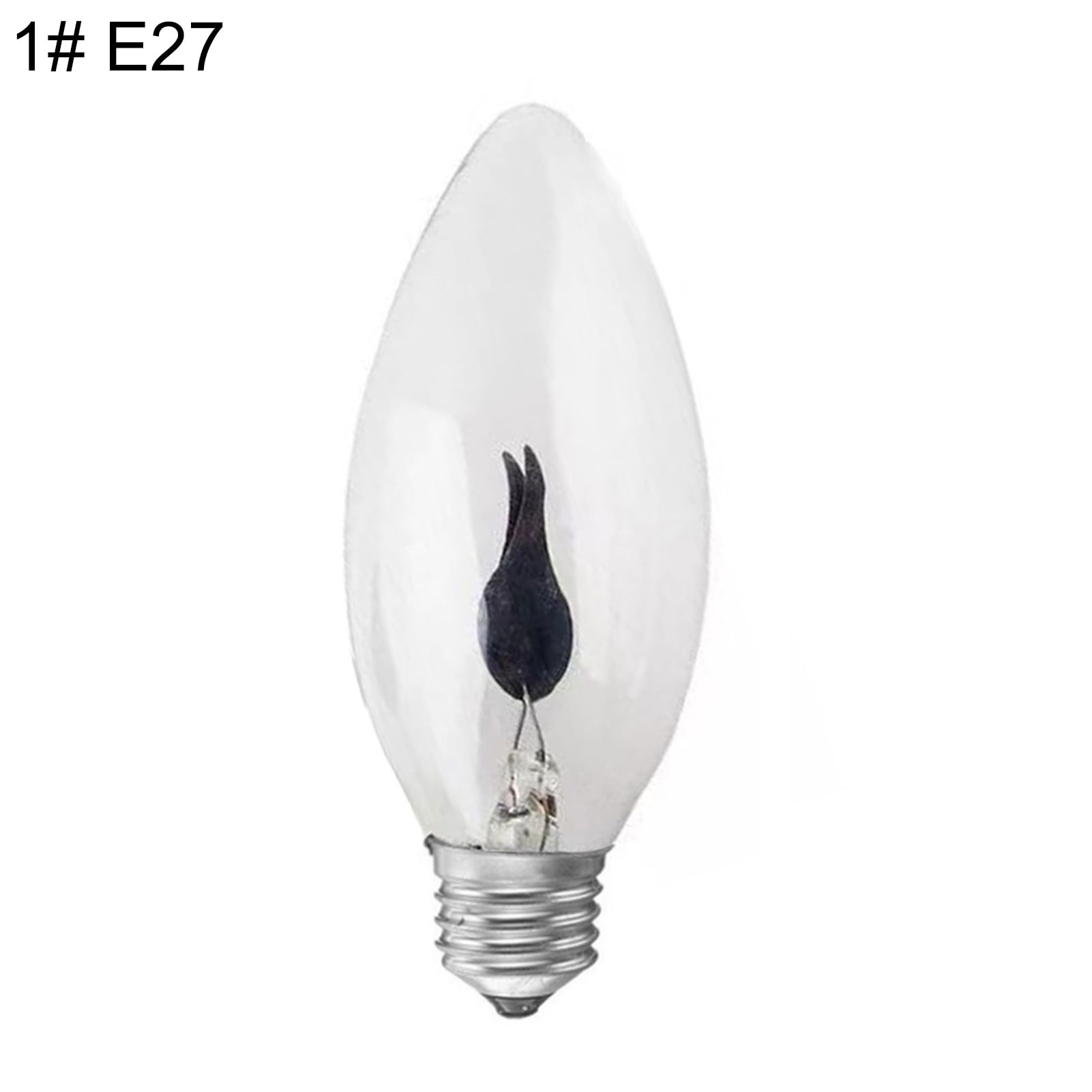 3W 220V E14/E27 LED Simulation Flicker Flame Candle Light Bulb ...