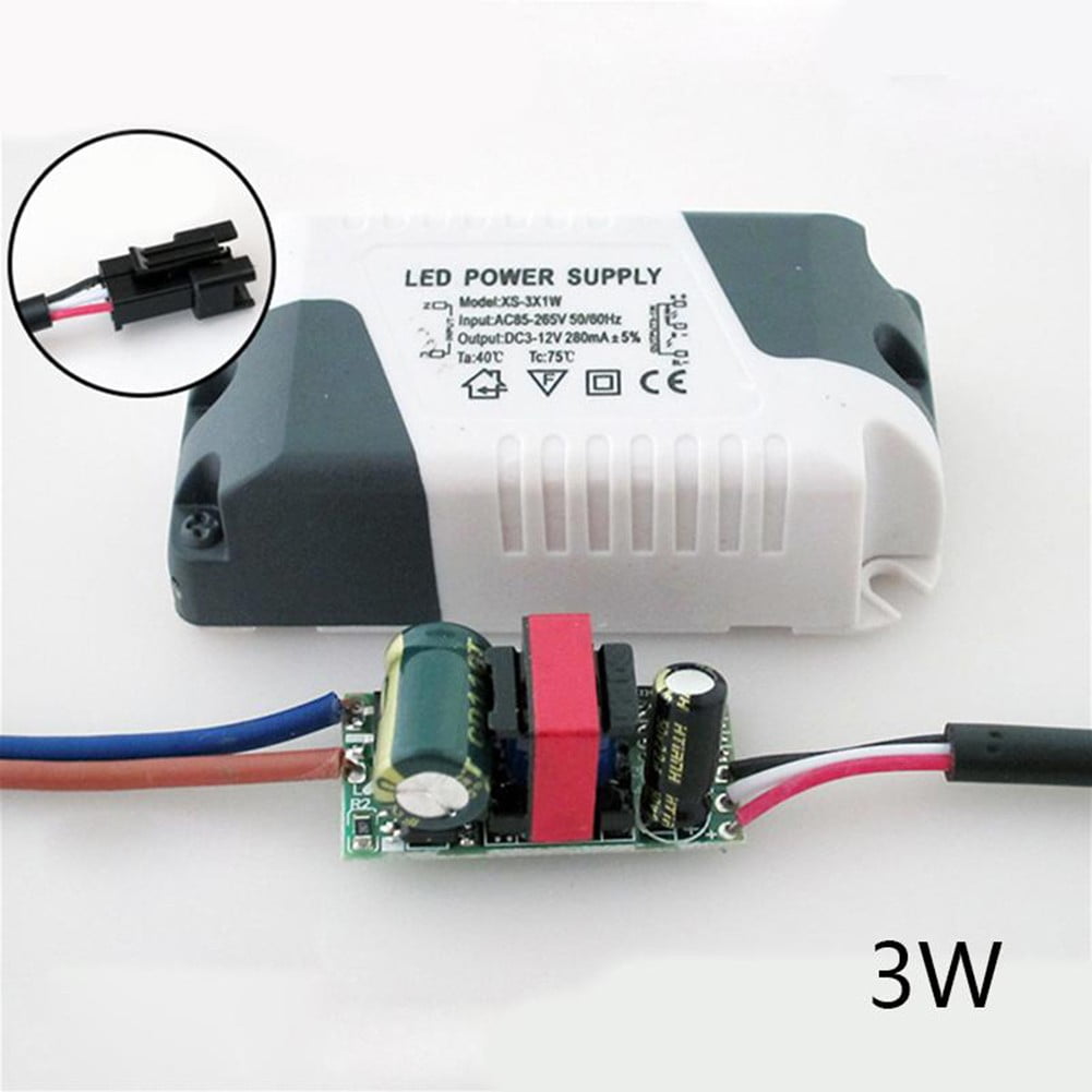 3W-24W Segment AC85-265V Constant Current LED Driver Plastic Shell For ...