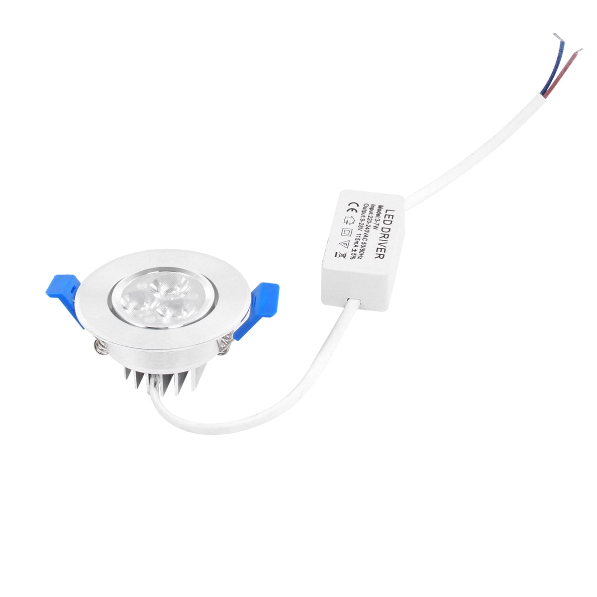 3W 3 LED Recessed Ceiling Downlight Spot Lamp Bulb Light for Counter ...