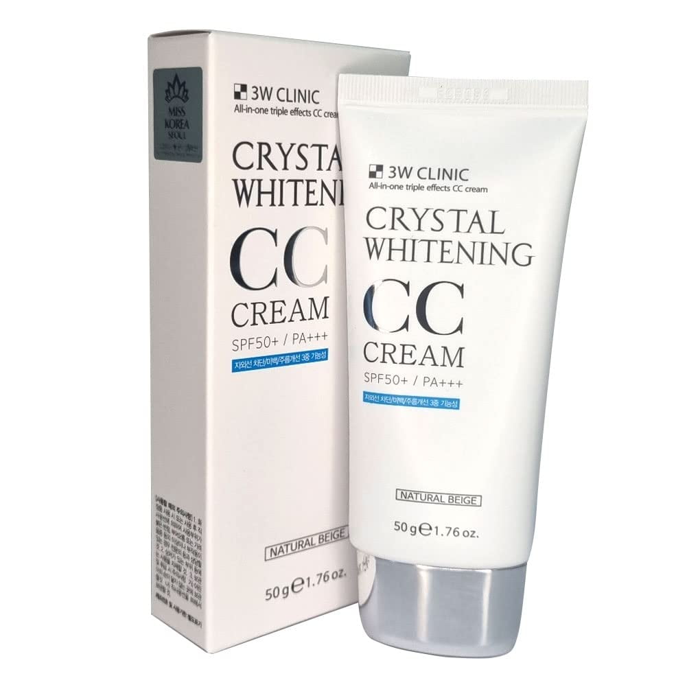 [3W CLINIC] Crystal CC Cream 50ml SPF50 PA+++ ( Natural Beige)/ Multi ...