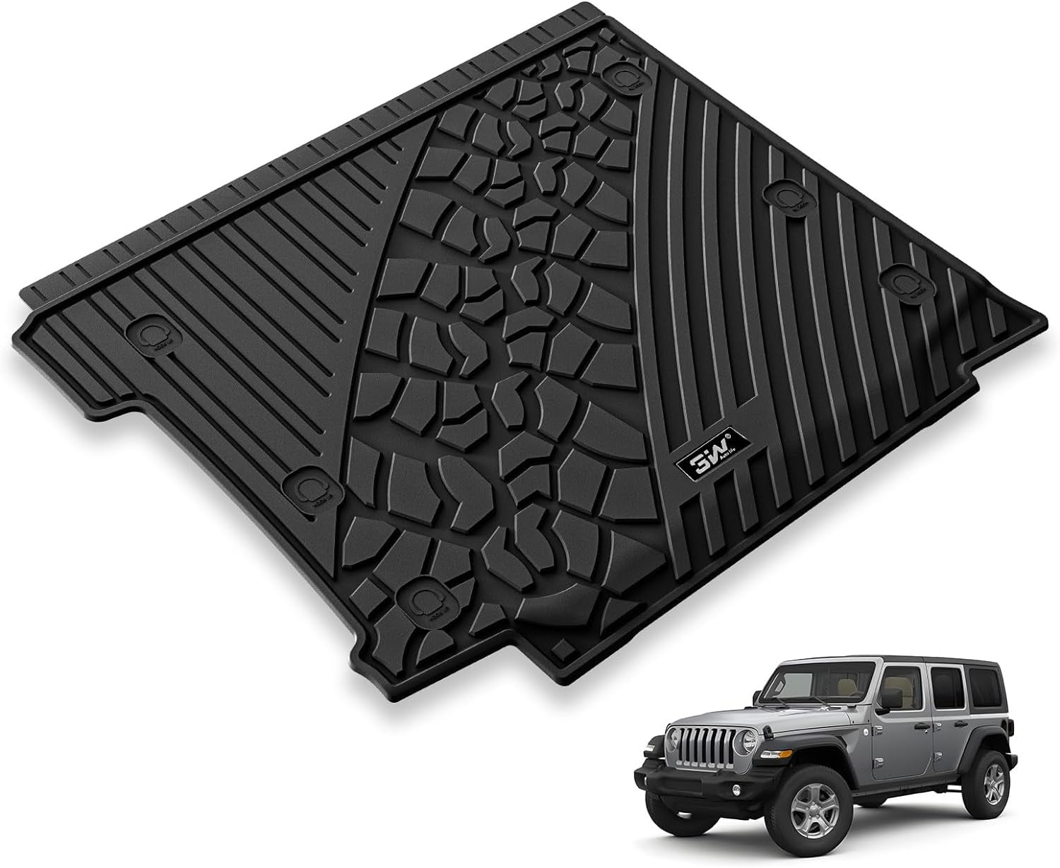 3W Cargo Liner Fit for Jeep Wrangler JL with SUBWOOFER 2018-2024 (Non ... 3W Cargo Liner Fit for Jeep Wrangler JL with SUBWOOFER 2018-2024 (Non ...