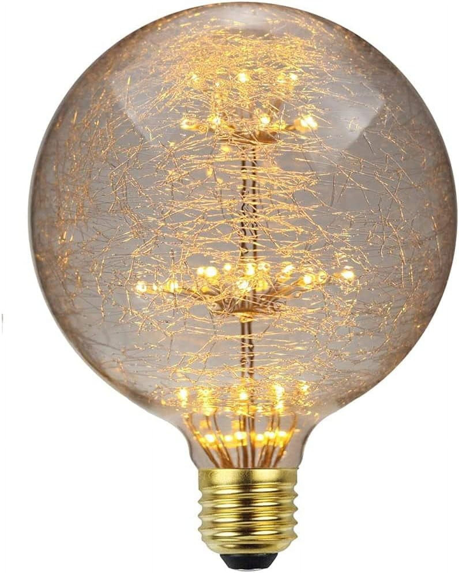 3W E27 LED Light Bulb, Firework, Retro Starry, Dimmable, Vintage Edison ...