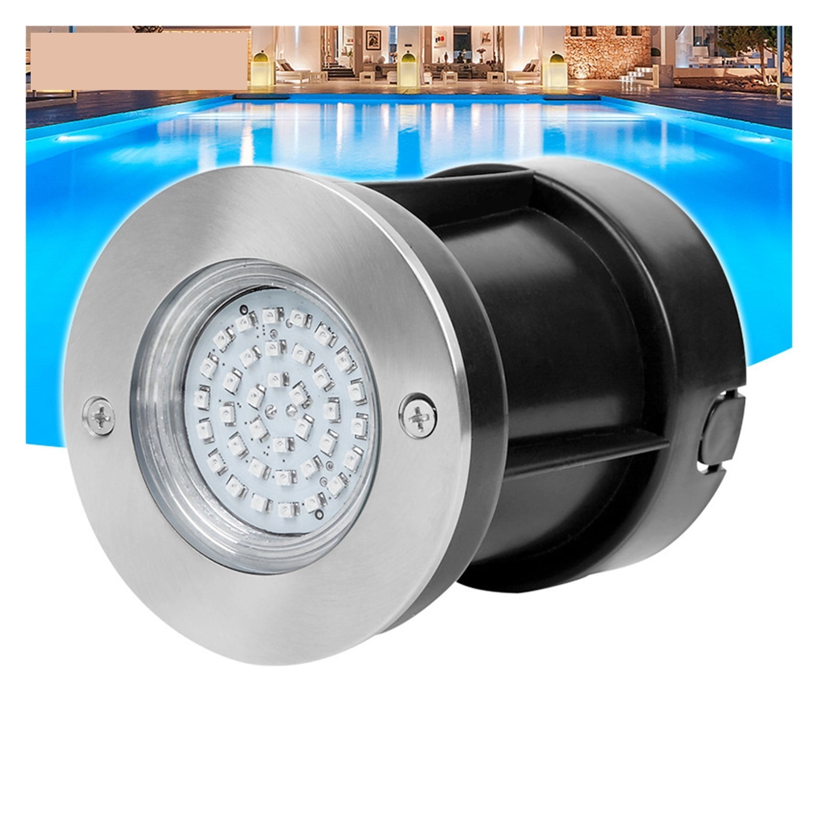 3W Embedded Underwater Swimming Pool Step Wall Lamp Outdoor Stainless ...