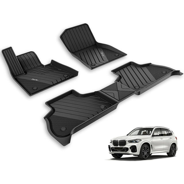 3W Floor For BMW X5 2019-2023 Front Rear 2 Rows Carpet Mats Harmless ...