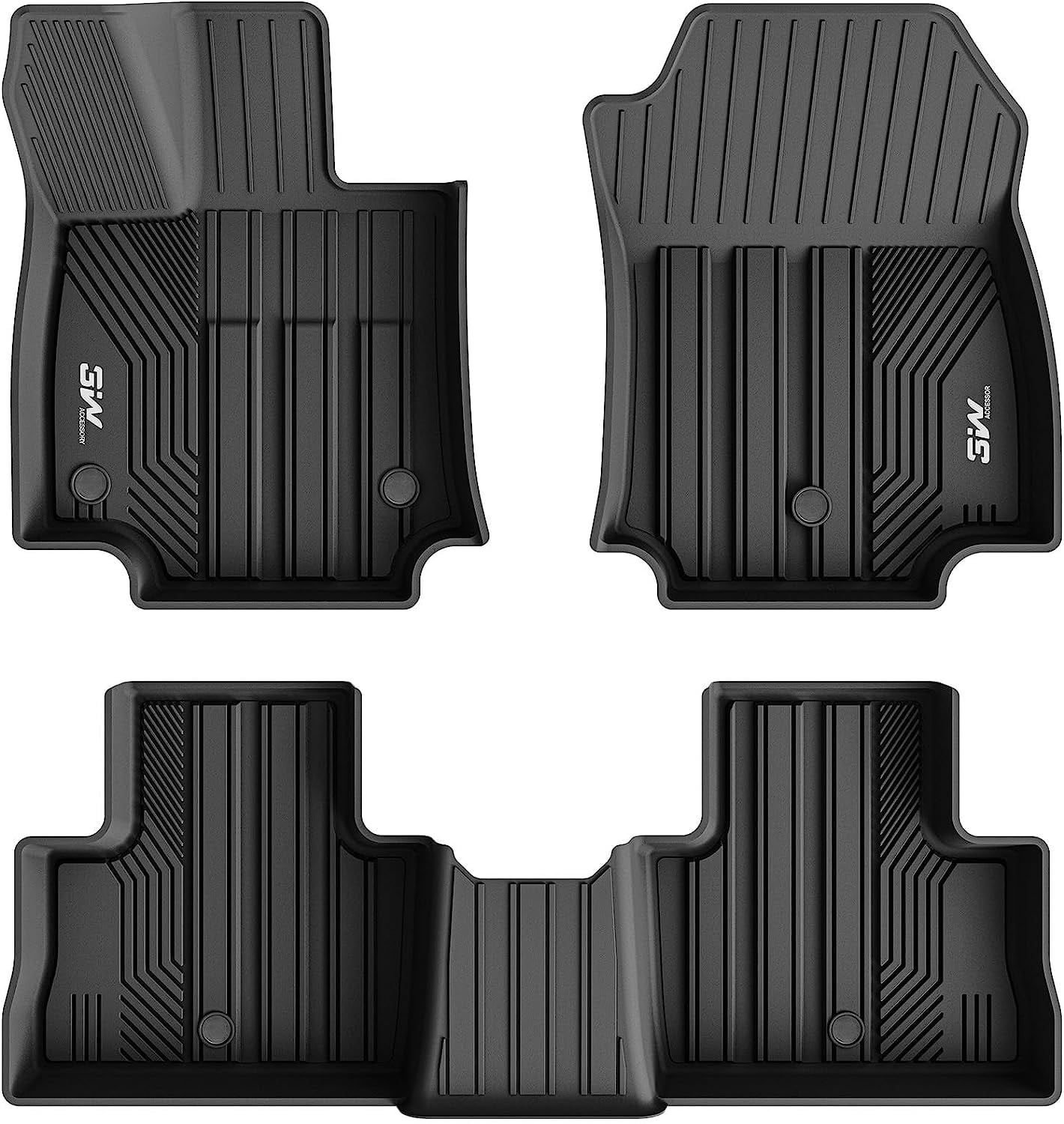 3W Floor Liners for 2019-2023 Toyota RAV4 (NO Hybrid or Prime), All ...