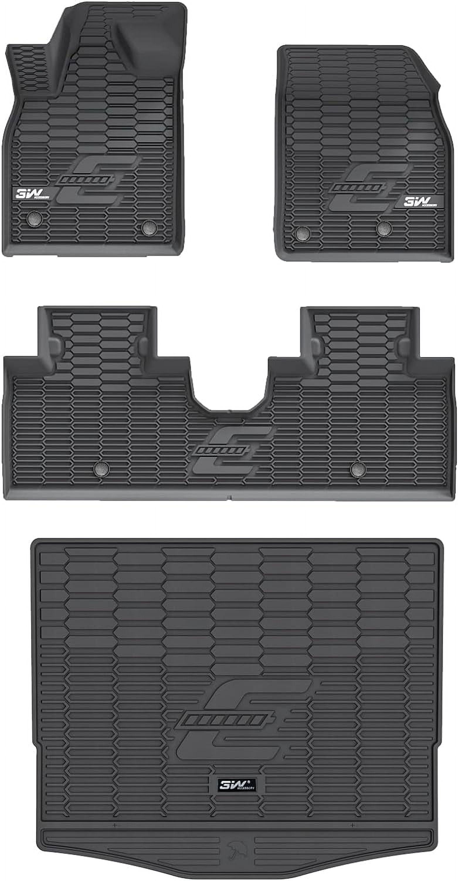 3W Floor Mats & Cargo Liner Fit for Ford Mustang Mach E 2021-2024 ...