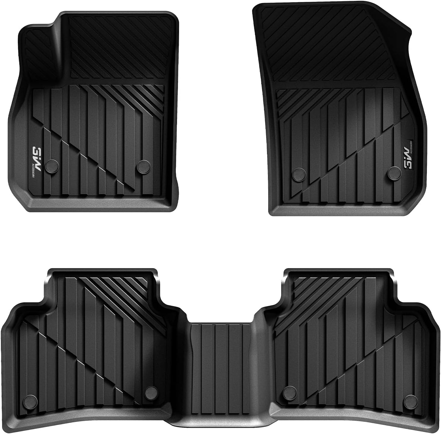 3W Floor Mats Fit for 2016-2024 Cadillac XT5 TPE All Weather Cadillac ...