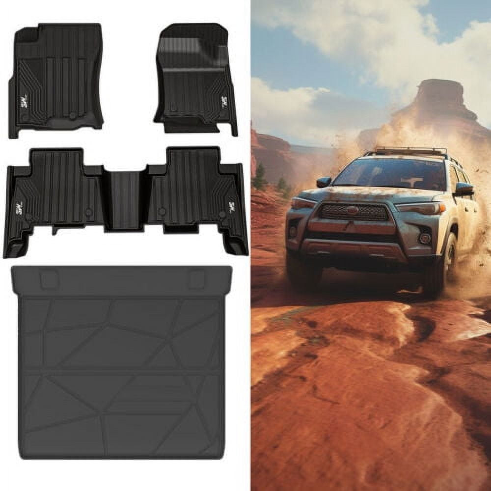 3W Floor Mats Liners for 2020-2023 Toyota 4Runner All Weather ...